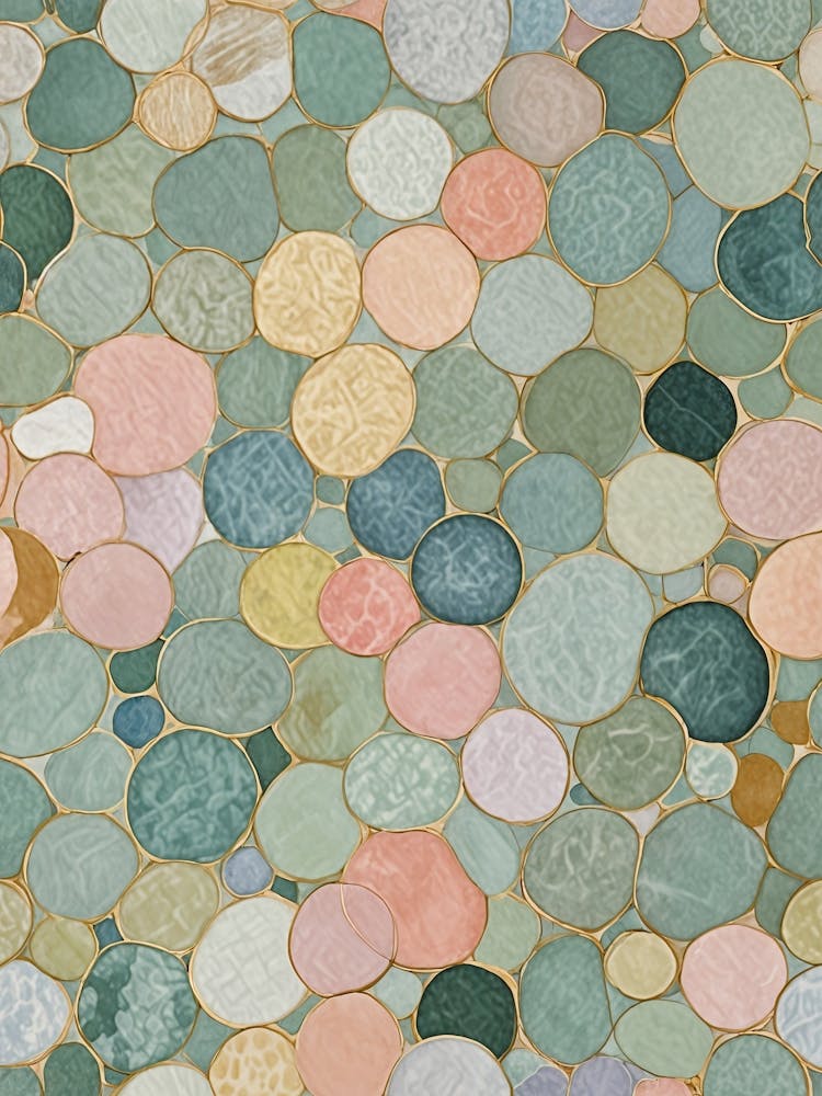 Pastel Pebble Pattern no1 Art Print by Daydream Pacific – Fy!
