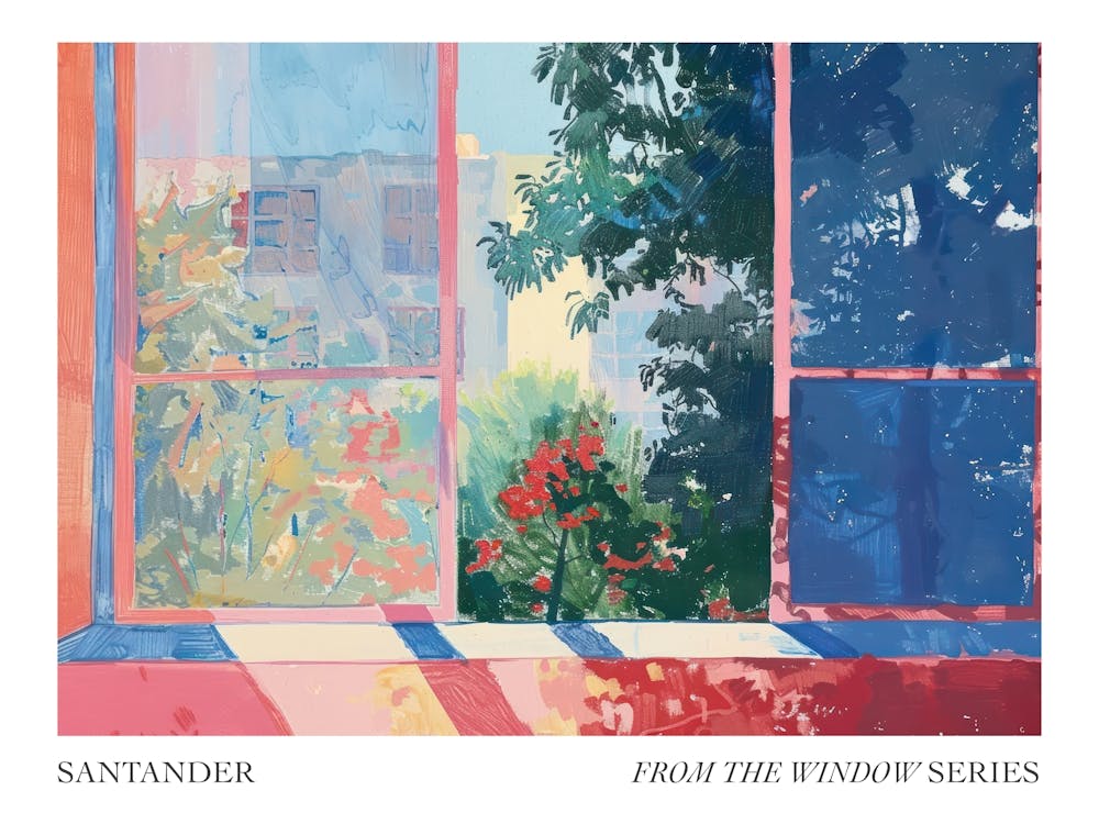 Santander From The Window Series Poster Painting 4 Art Print by Urban ...