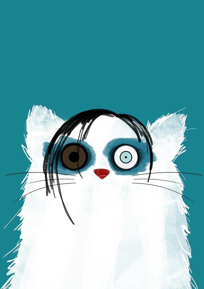 Cat Marilyn Manson Art Print by DOOZAL – Fy!