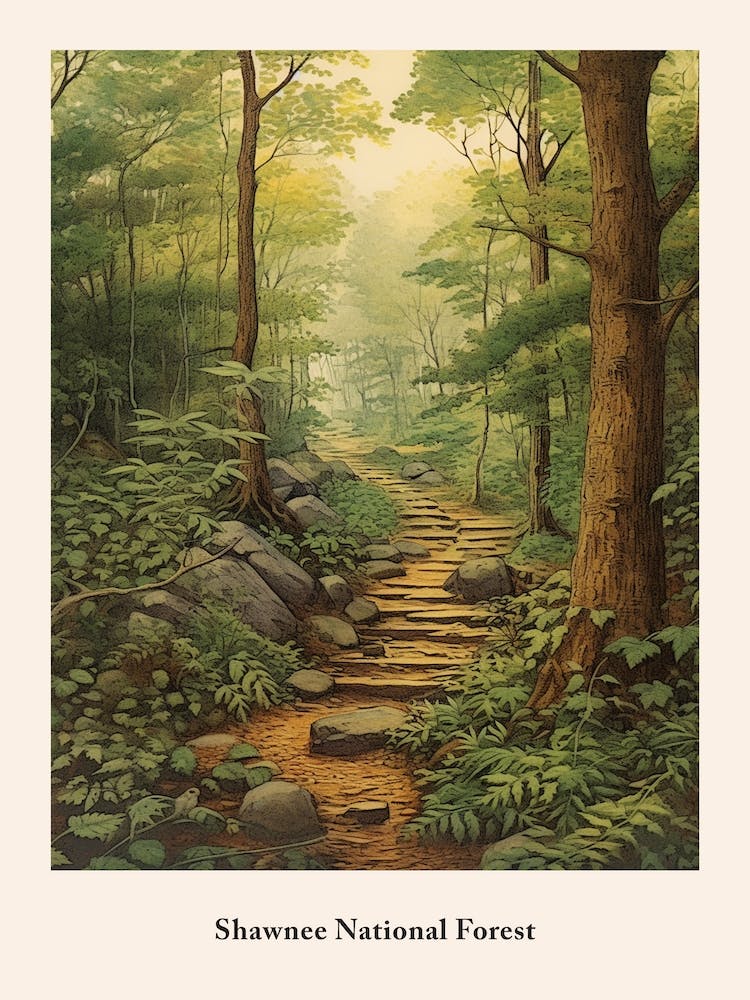 Shawnee National Forest Art Print by Travel Poster Collection – Fy!