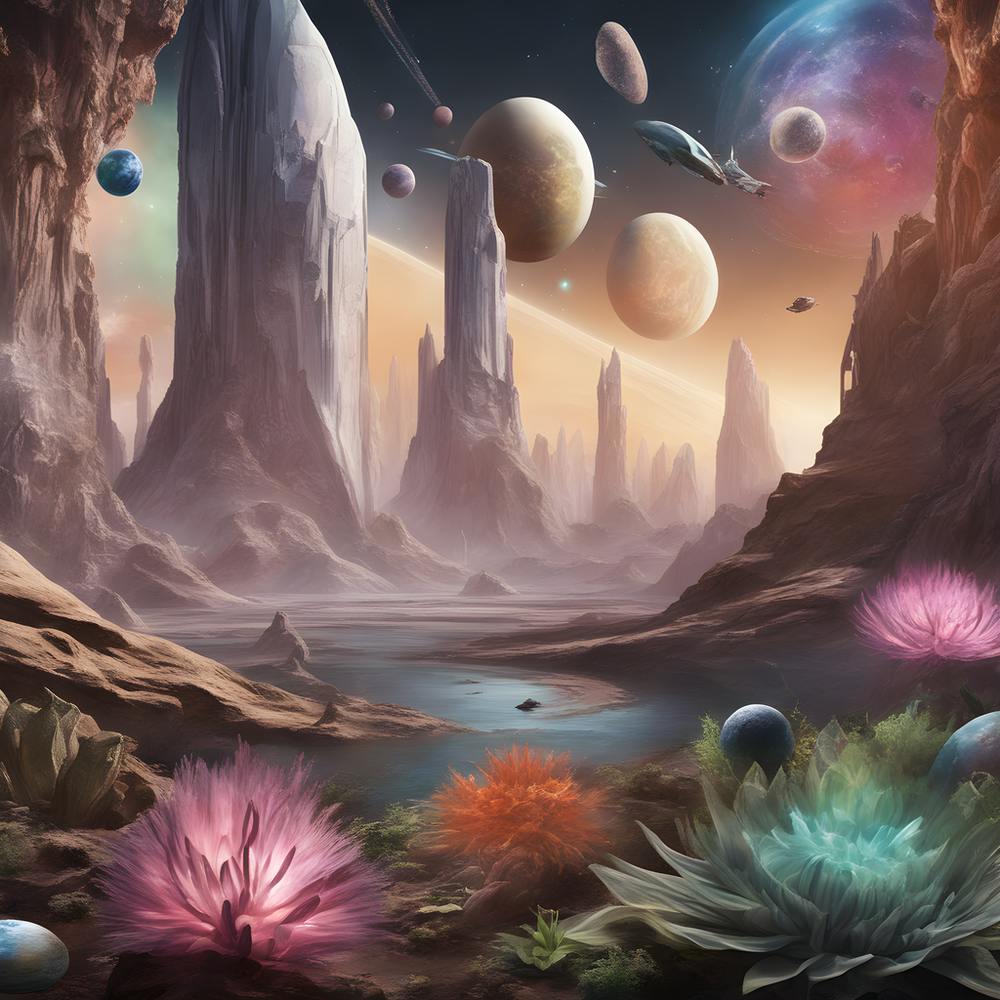 A Digital Mural Showcasing The Potential For Life Beyond Earth From ...