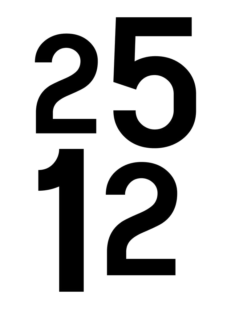 Numbers 25 12 Christmas Day Art Print by OneThreeSix – Fy!