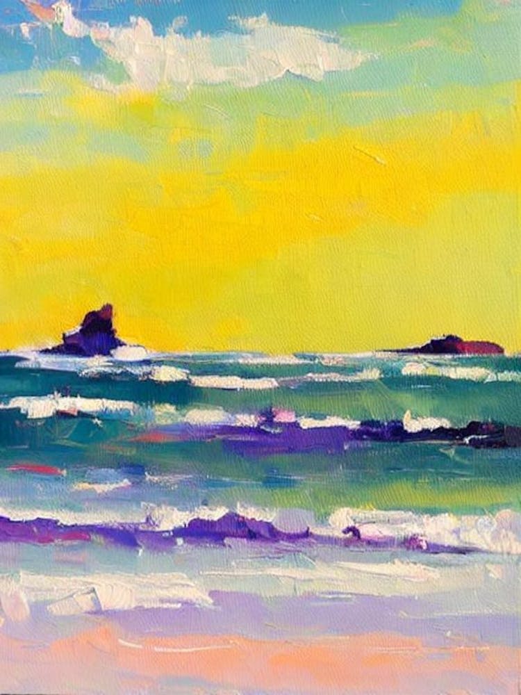 Rodas Beach, Cies Islands, Spain Bright Abstract Art Print by Sand ...