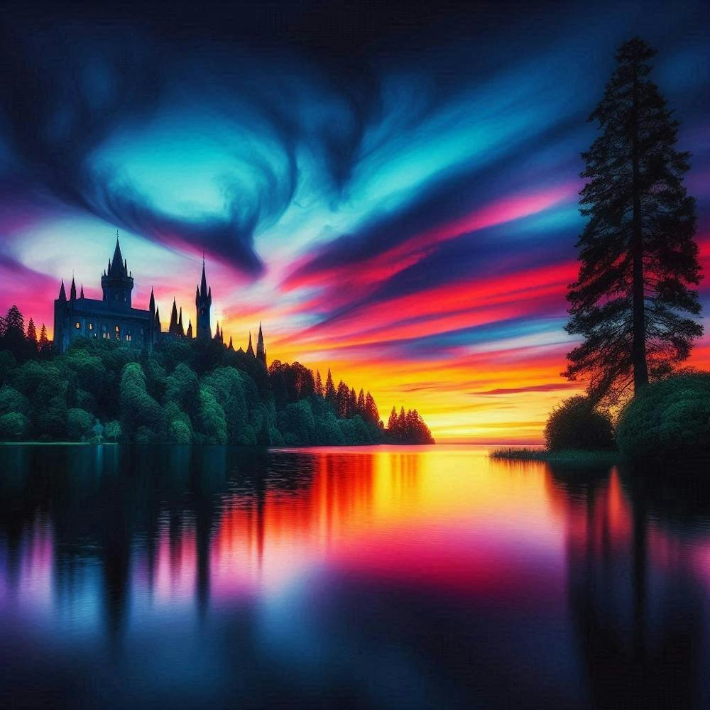 Harry Potter Castle At Sunset Art Print by Ben Clore – Fy!