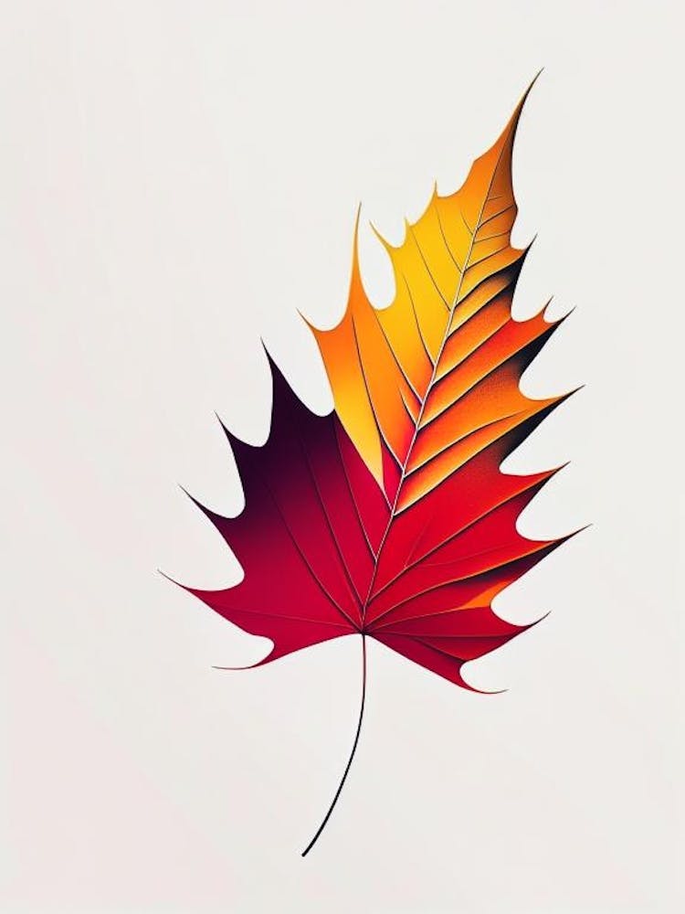 Maple Leaf Abstract 6 Art Print by Leaf & Stem Studio – Fy!