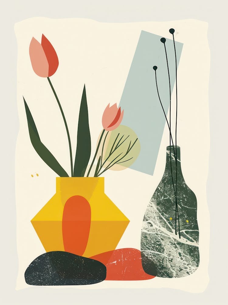 Cute Objects Abstract Illustration 4 Art Print by Abstract Art ...