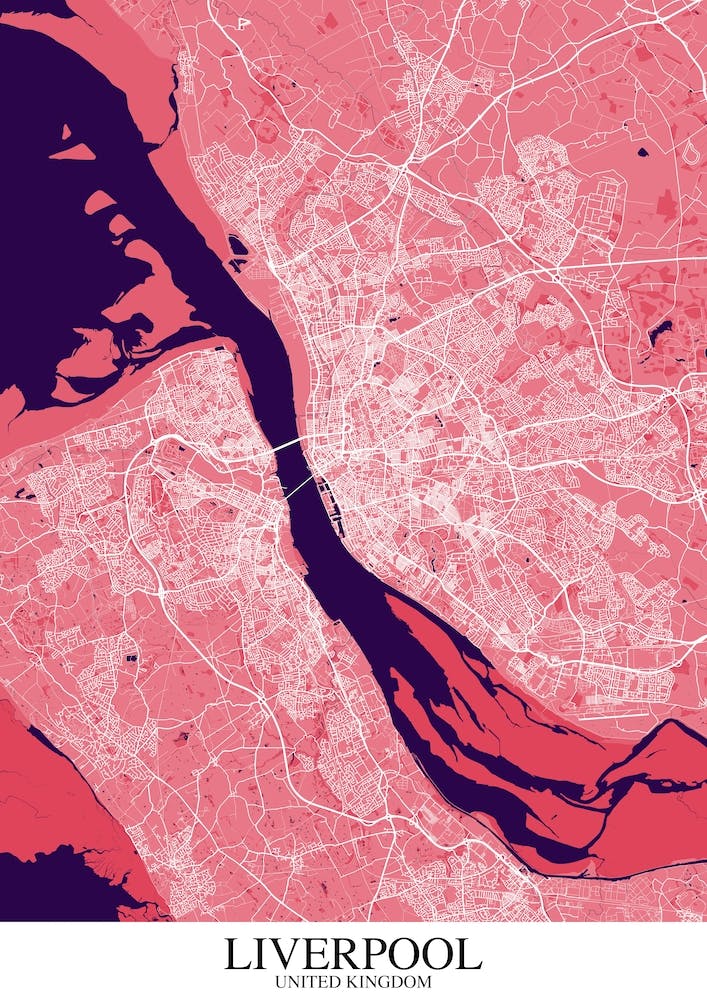 Liverpool Pink Purple Art Print by Mapply – Fy!