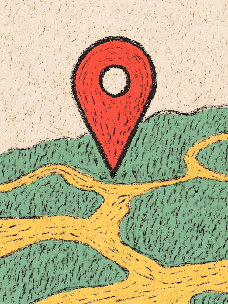 Map Pin Art Print by Artistry Aloft – Fy!
