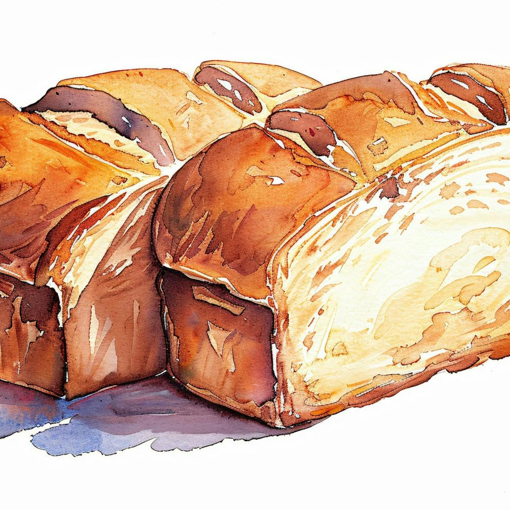 Watercolor Illustration Of Bread Art Print by ThatWorksMedia – Fy!