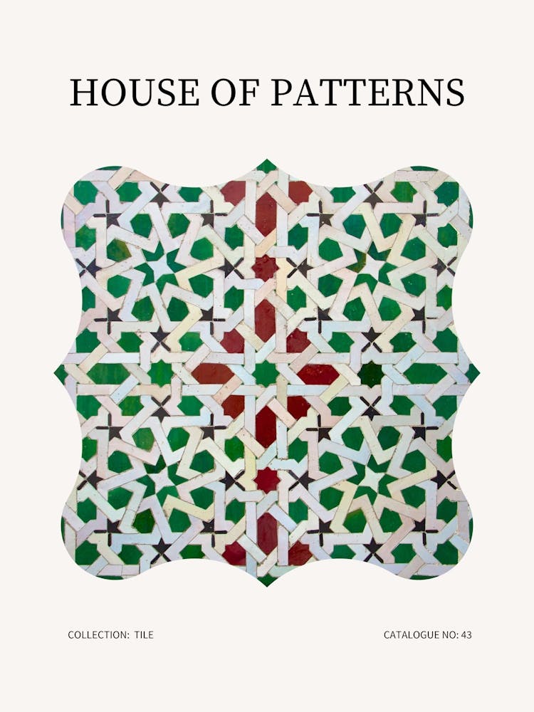 Tile Pattern Poster 44 Art Print by House of Patterns – Fy!