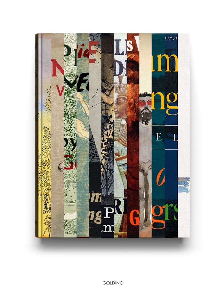 William Golding - Book Lover Abstract Print -First Edition Covers Art ...