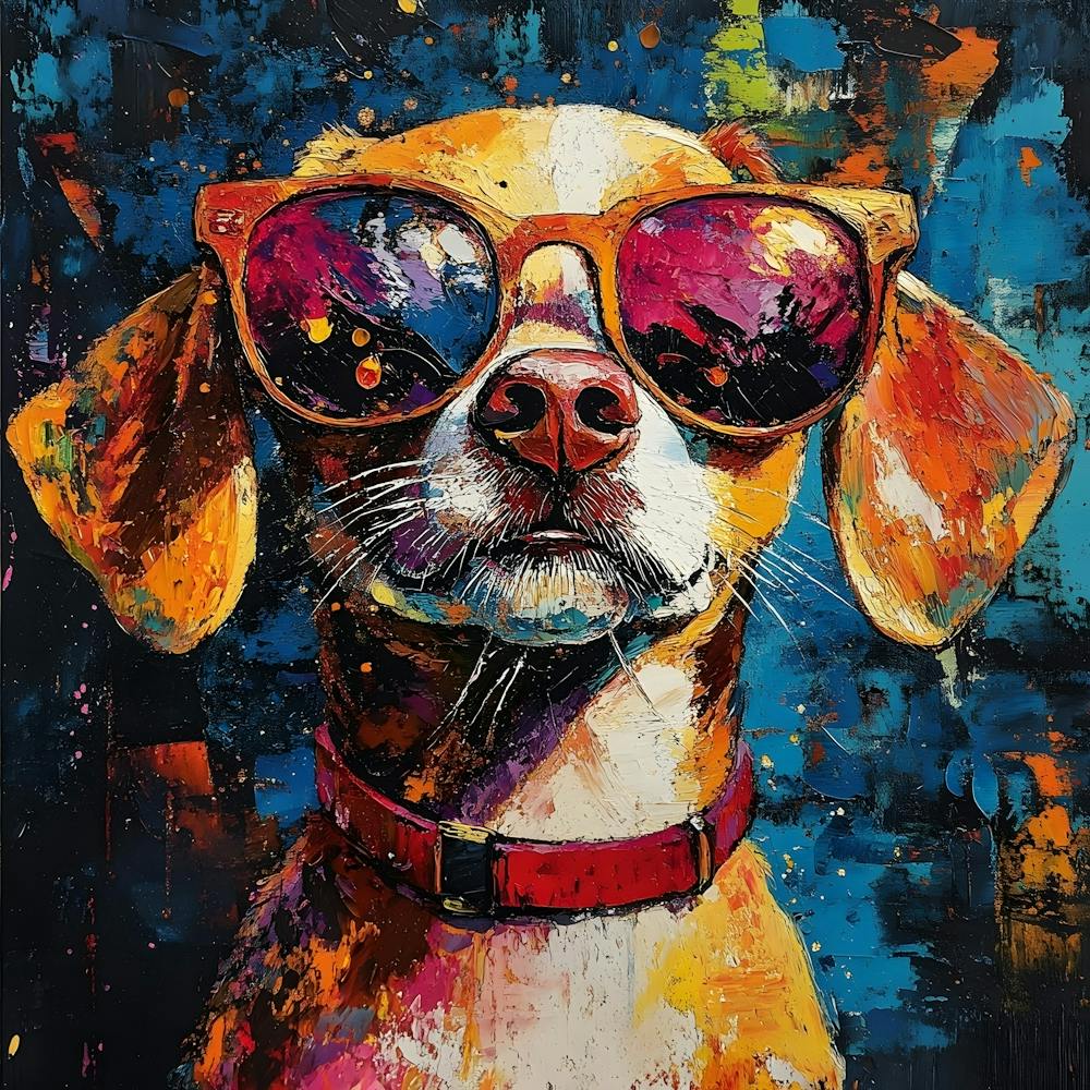 The Coolest Dog In Town 8 Art Print by S.K. Coghlan – Fy!