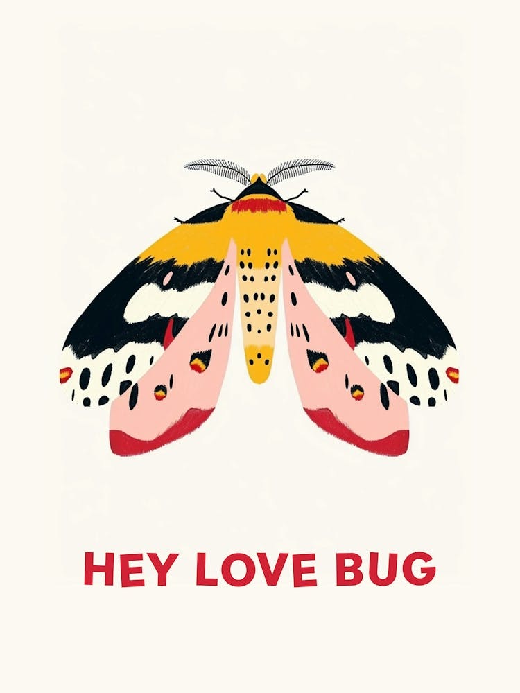 Hey Love Bug Poster 9 Art Print by Scribble Studio – Fy!
