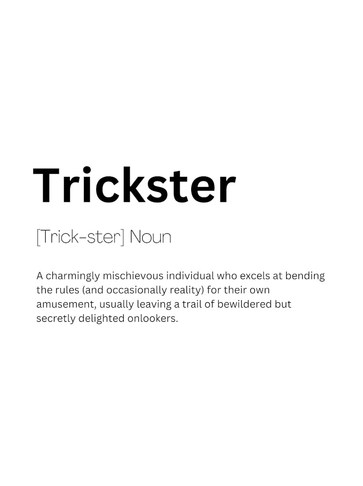 Trickster Definition Meaning Art Print by Kaigozen – Fy!