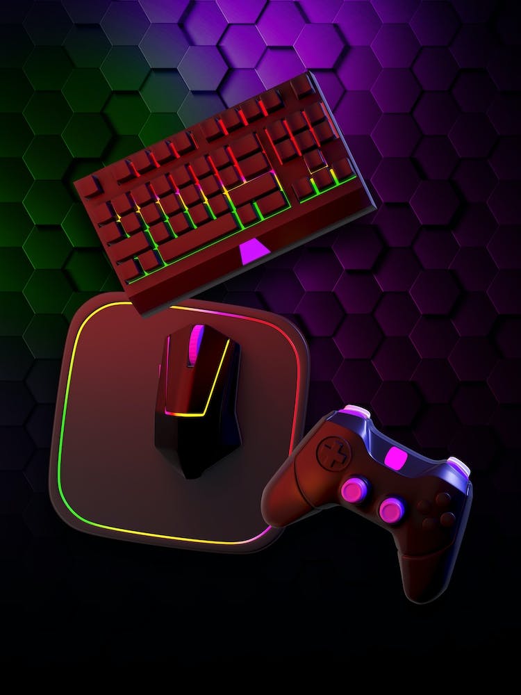 Gamer 3D - synthwave retrowave vaporwave 1 Art Print by Fy!