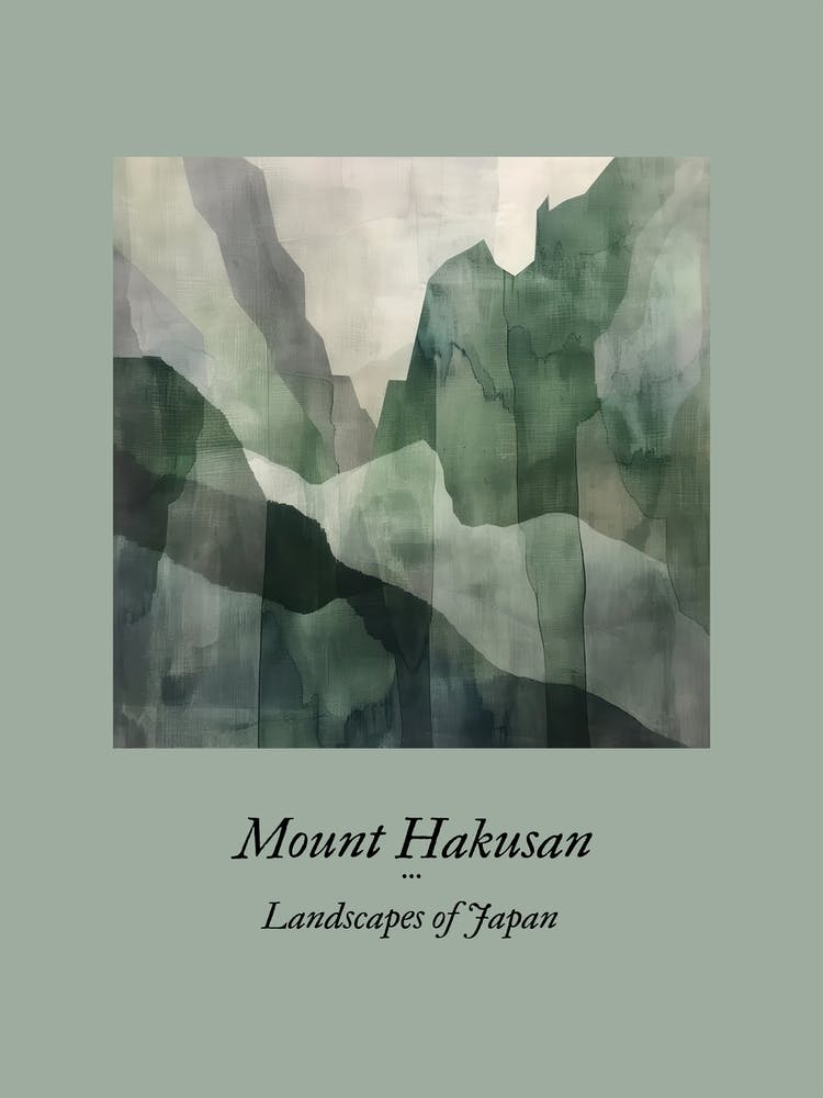 Landscapes Of Japan Mount Hakusan 6 Art Print by Hue Horizons Art ...