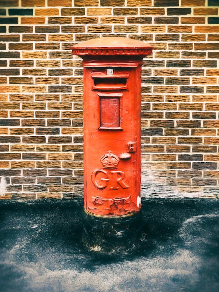 The Red Postbox Art Print by Paul J Bucknall – Fy!