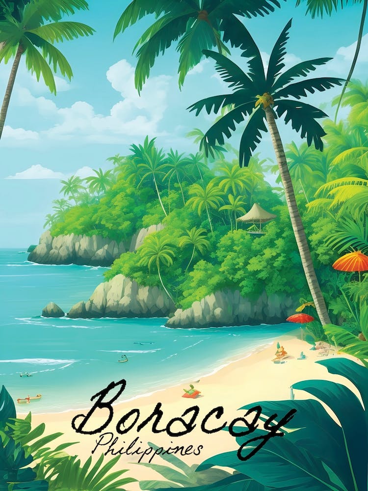 Boracay Beach Art Print by Charnwood Prints – Fy!