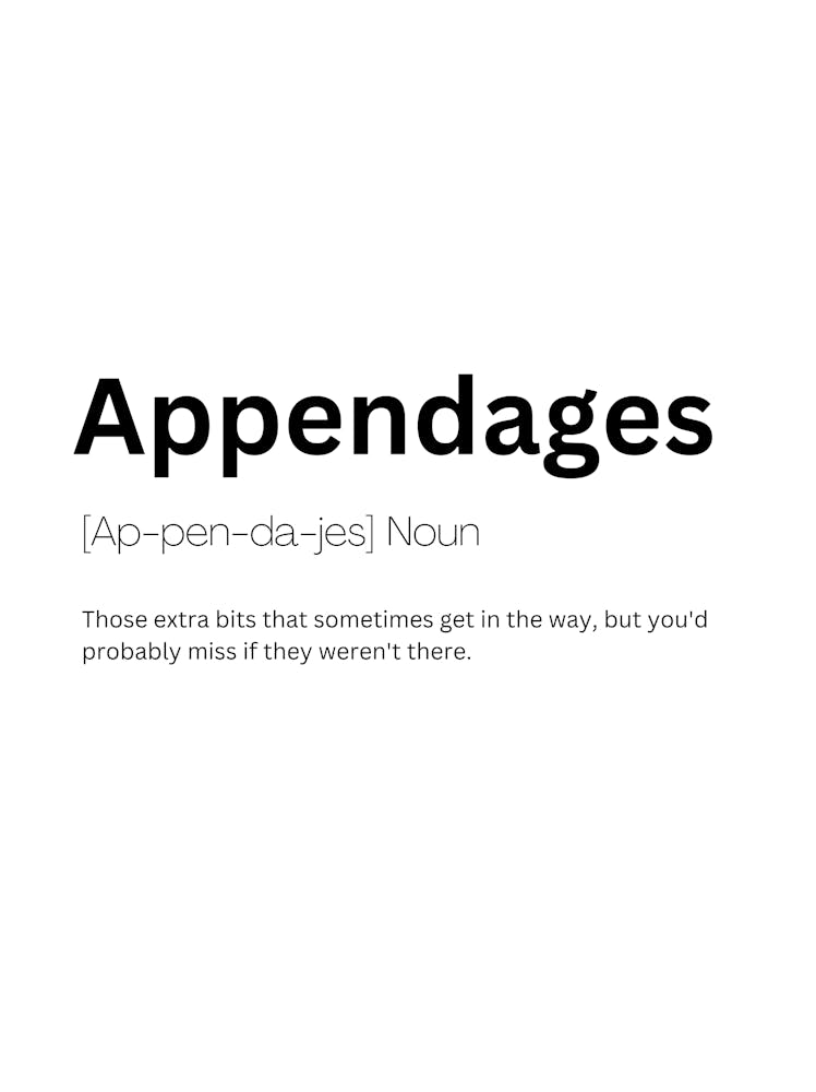 Appendages Definition Meaning 1 Art Print by Kaigozen – Fy!