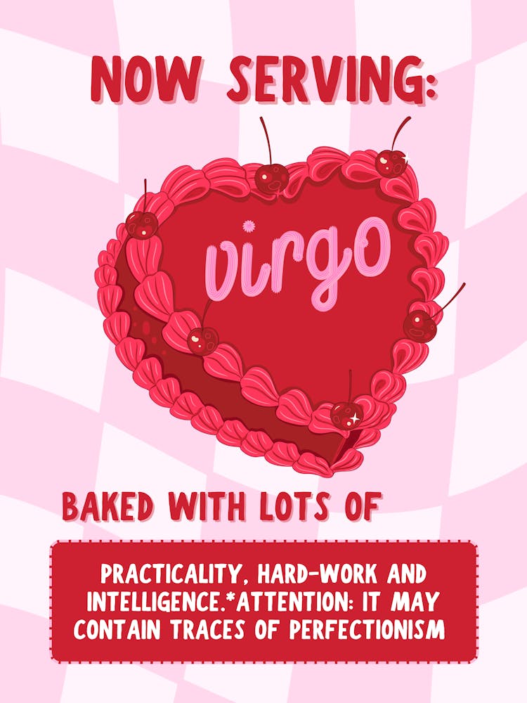 Virgo Cake Zodiac Art Print by Cherry Bomb Art Prints – Fy!
