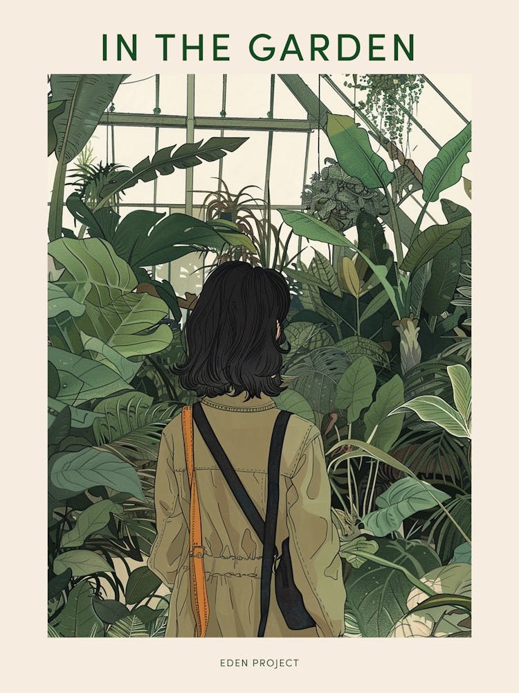 In The Garden Poster Eden Project United Kingdom 3 Art Print by Gardens ...