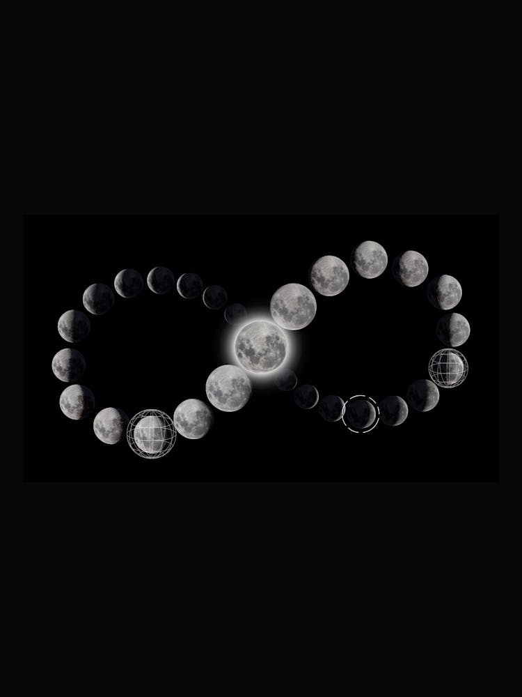 Moon Phases Infinity Art Print by Murofy – Fy!