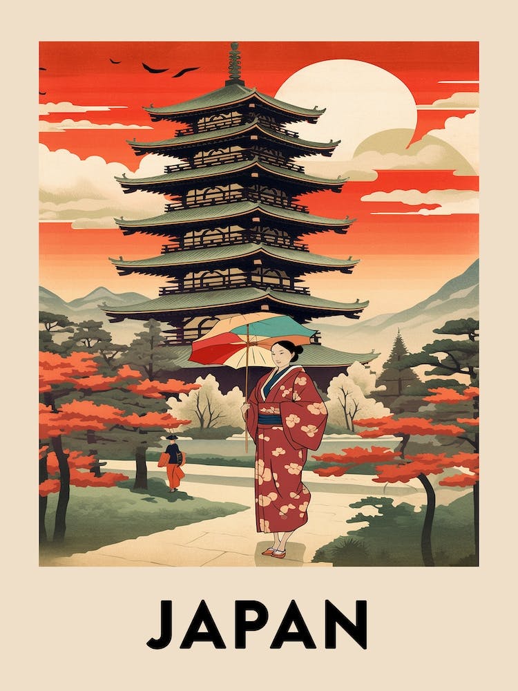 Vintage Travel Poster Japan 10 Art Print by Travel Poster Collection – Fy!