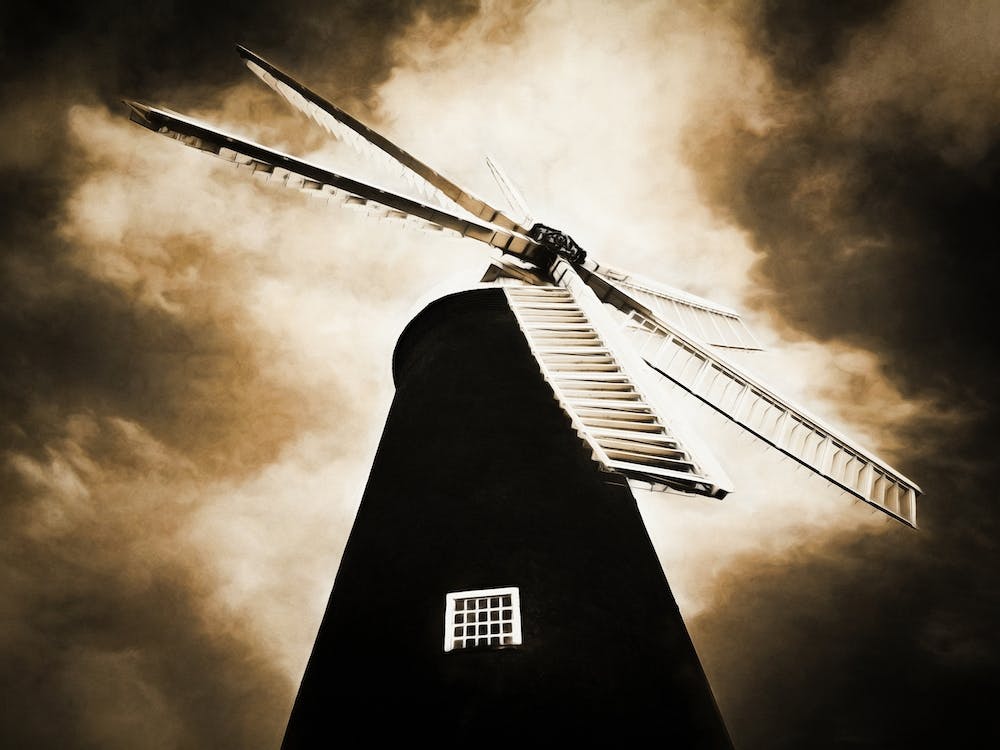 Six Sail Windmill Art Print by Paul J Bucknall – Fy!
