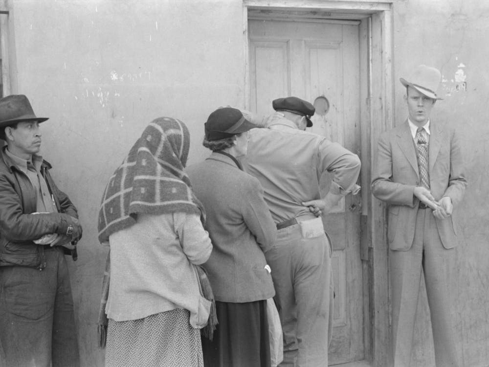 Relief Line With Clerk, Mexican District, San Antonio, Texas By Russell ...