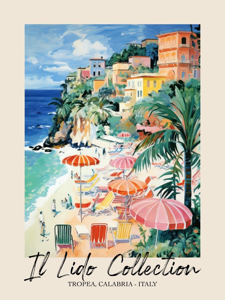 Tropea, Calabria Italy Il Lido Collection Beach Club Poster 4 Art Print ...