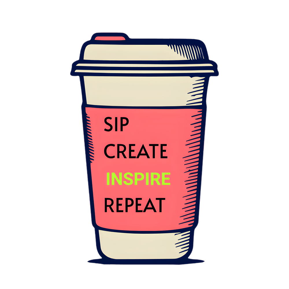 Sip.Create.INSPIRE.Repeat Art Print by Petterson – Fy!