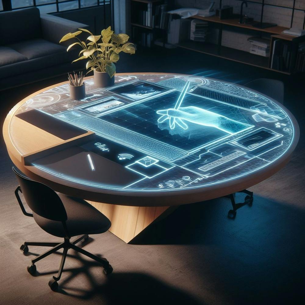 Futuristic Table 2 Art Print by DealiozBox – Fy!