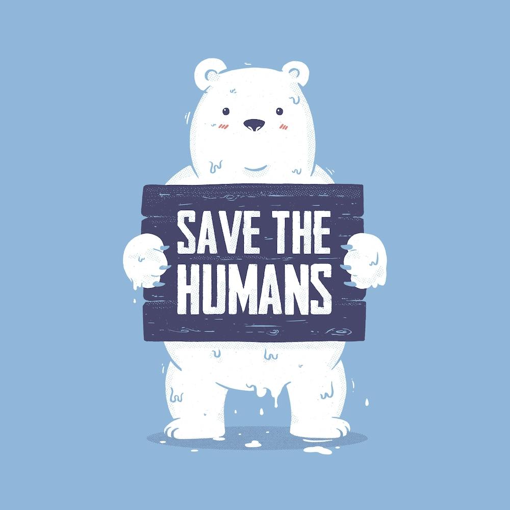 Save the Humans Art Print by Tobias Fonseca – Fy!
