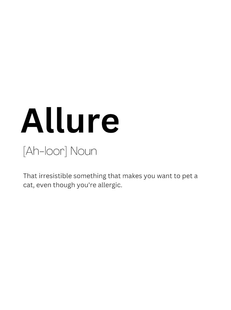 Allure Definition Meaning Art Print by Kaigozen – Fy!