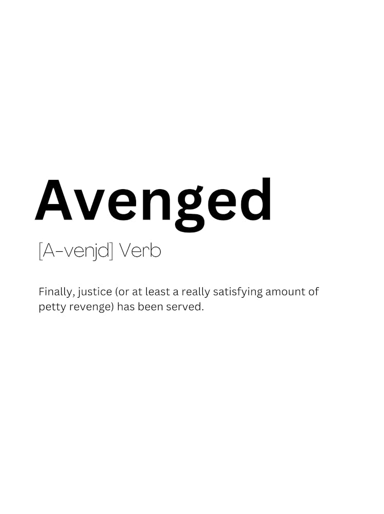 Avenged Definition Meaning 1 Art Print by Kaigozen – Fy!