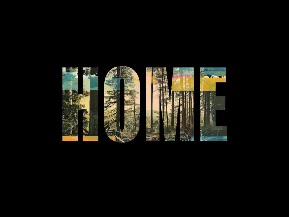 Home Poster Forest Photo Collage 6 Art Print by Botanic Studio – Fy!