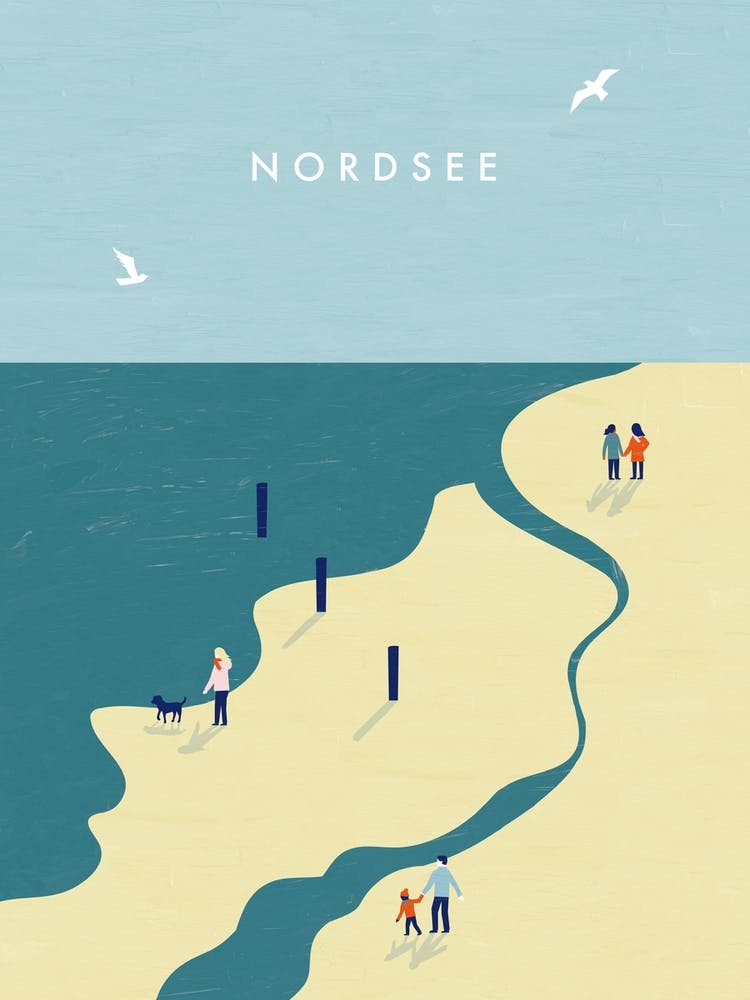 Nordsee Art Print by Katinka Reinke – Fy!