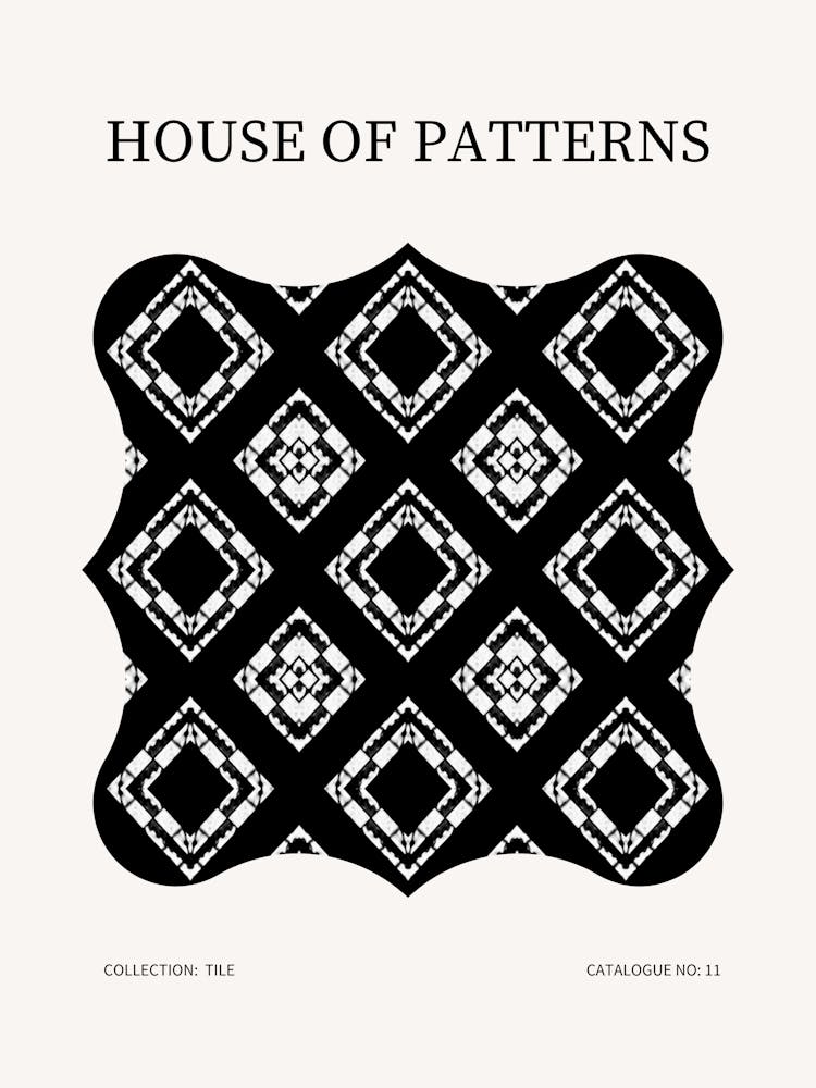 Tile Pattern Poster 11 Art Print by House of Patterns – Fy!