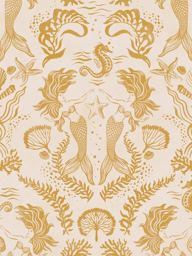 Dreamy Mermaids - Gold Art Print by Amy Suther – Fy!