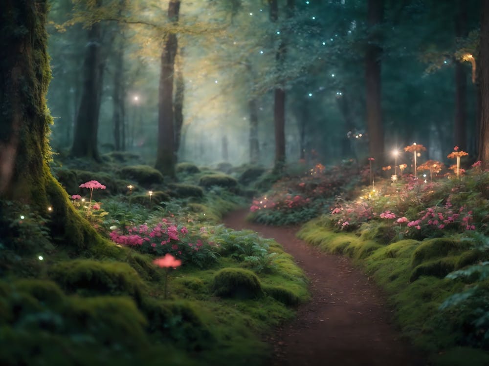 Magic Enchanted Forest Art Print by Siesol – Fy!