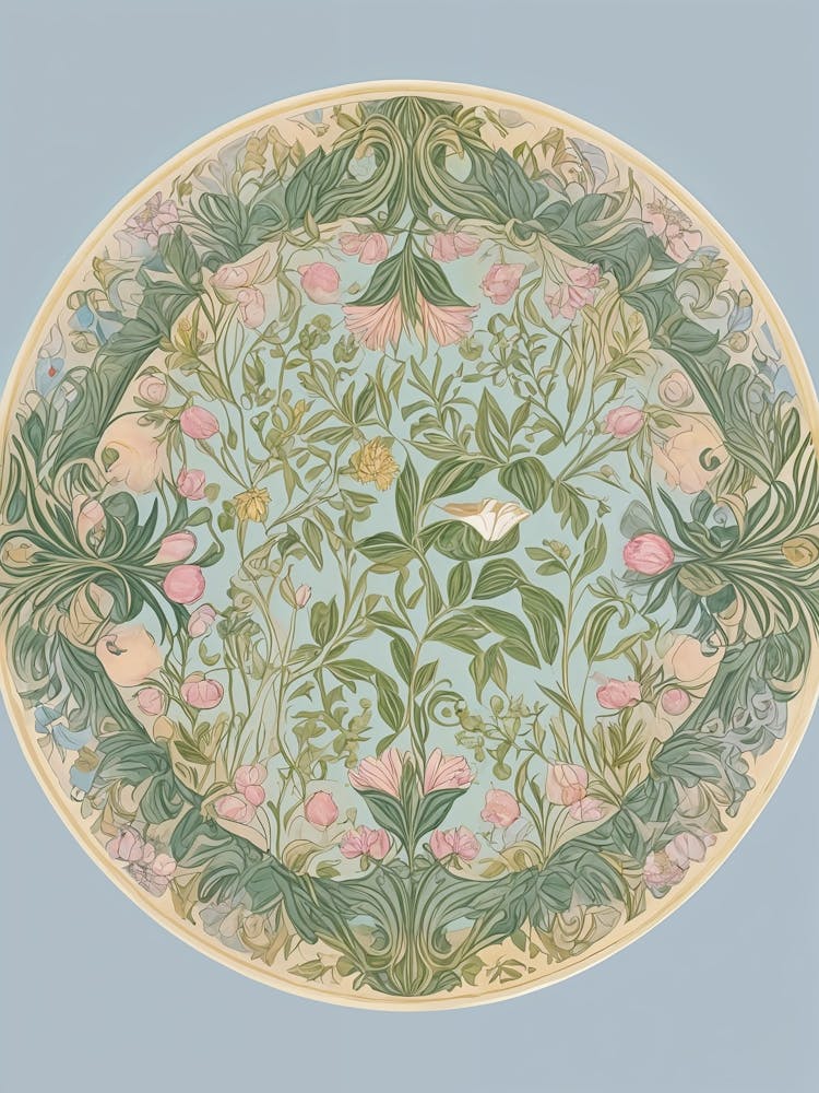 Floral Disc no2 Art Print by Daydream Pacific – Fy!