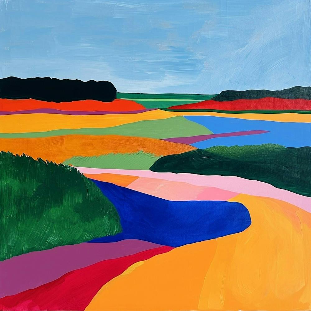 Colourful Abstract Everglades National Park Usa 6 Art Print by Hue ...