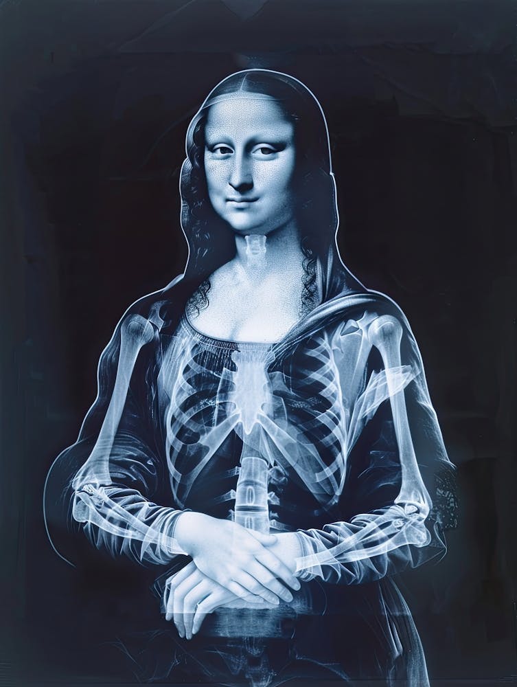 Mona Lisa X Ray Art Print by Mona Gone Wrong – Fy!