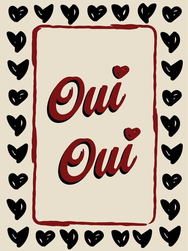Oui Oui Print Art Print by posterami – Fy!