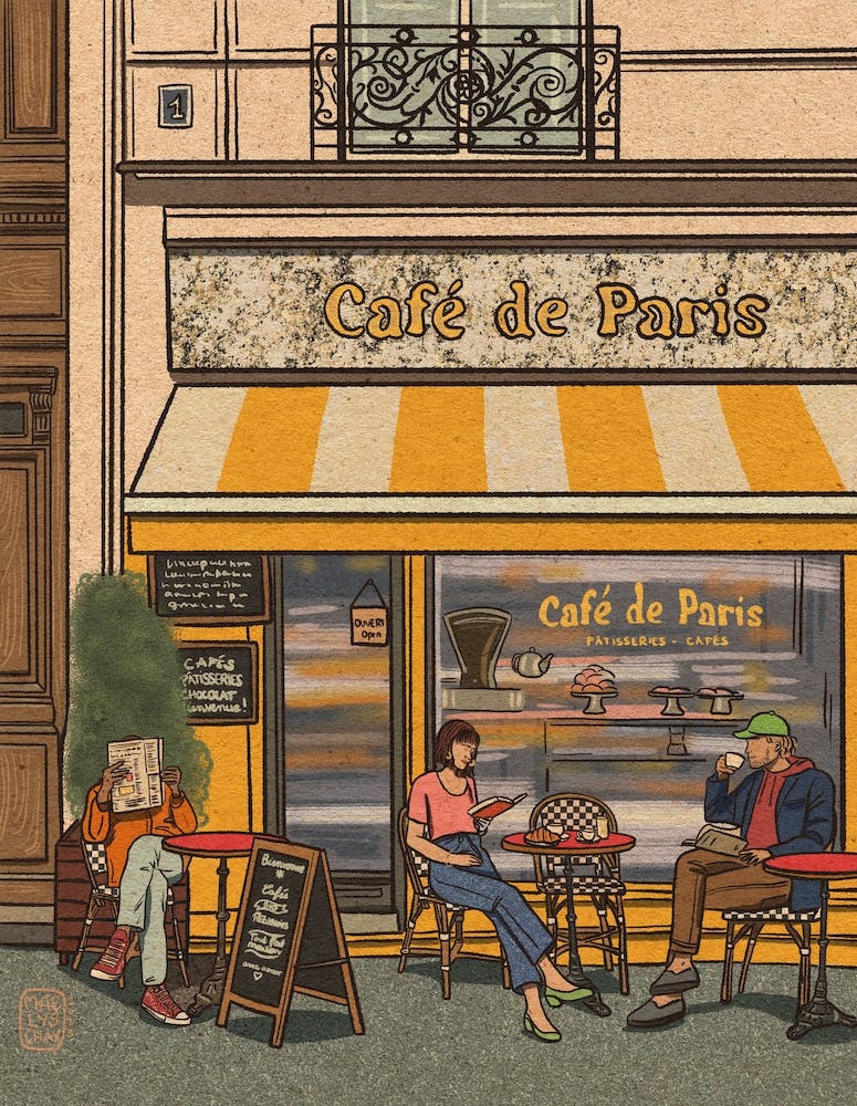Café De Paris Art Print by Maëlys Chay – Fy!