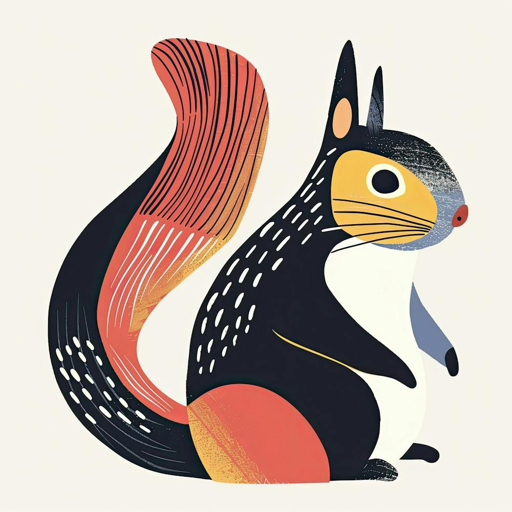 Charming Illustration Xerus 2 Art Print by Tiny Wonders Nursery Art – Fy!
