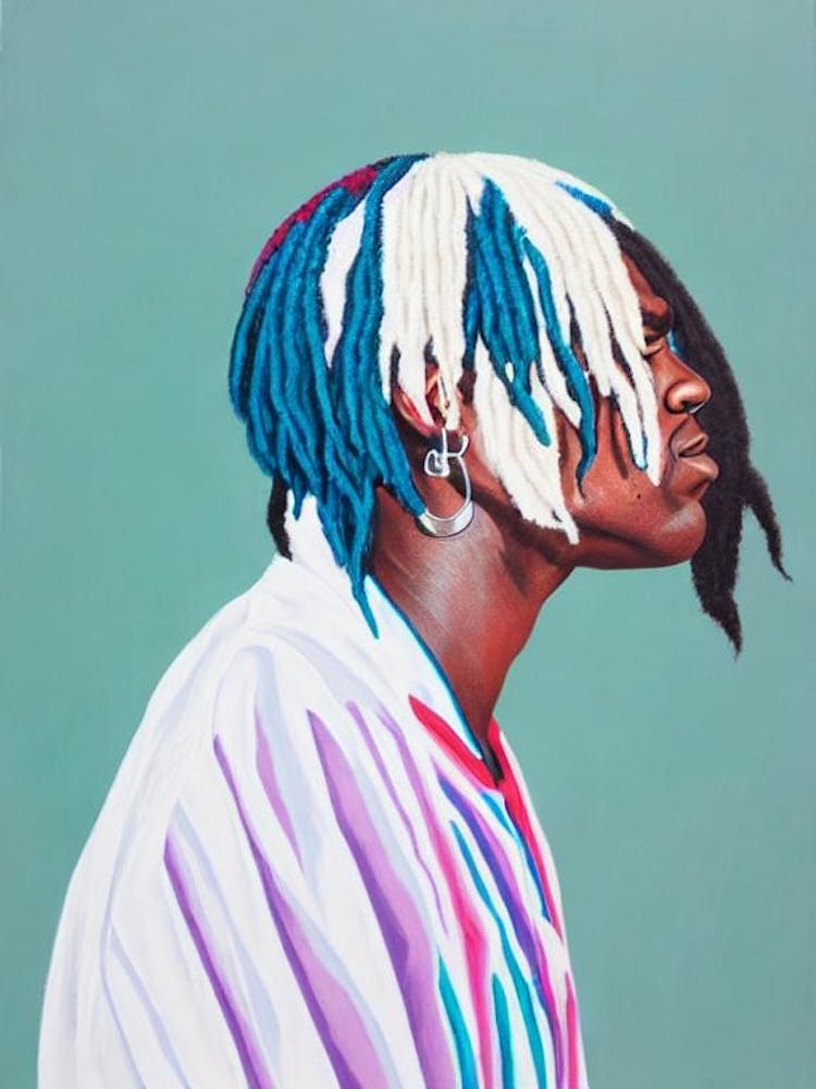 Chief Keef Colourful Illustration Art Print by The Music Lab – Fy!