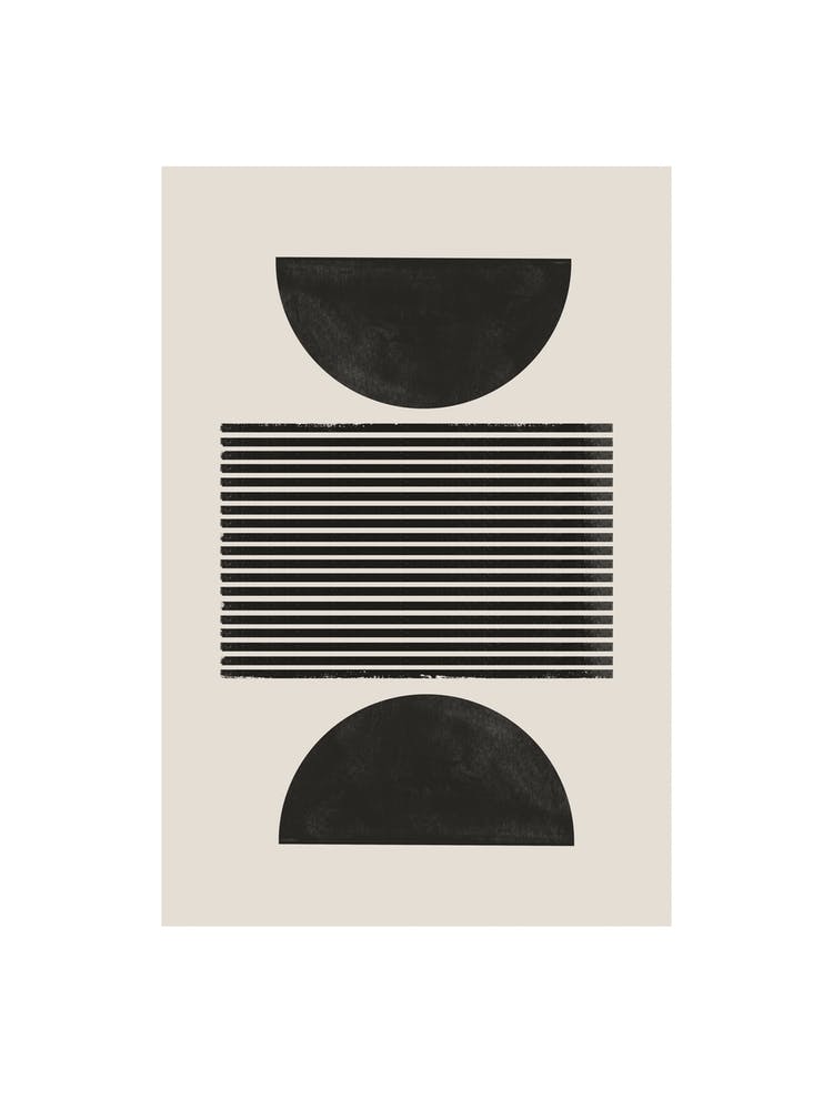 Modern Geometric Line and Object Simplicity Art Print by THE MIUUS ...