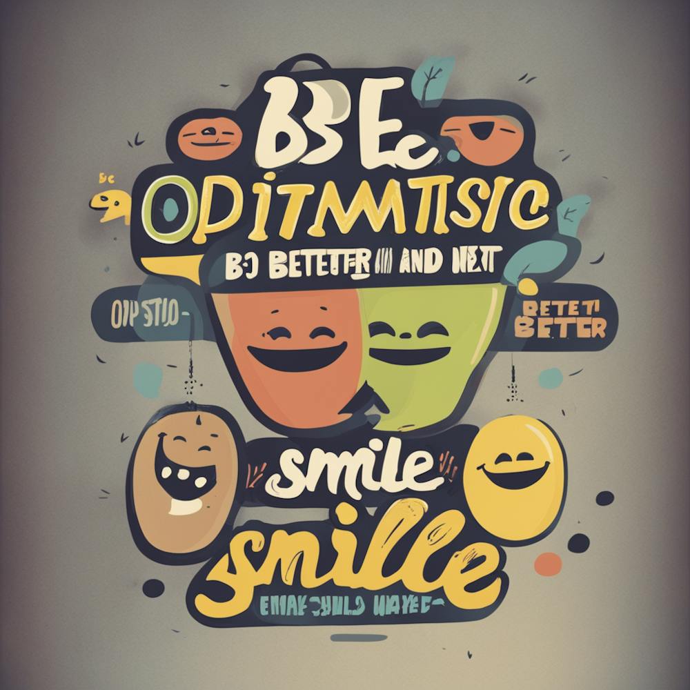 A Motivational Image That Says Be Optimistic And Smile The Next Is ...