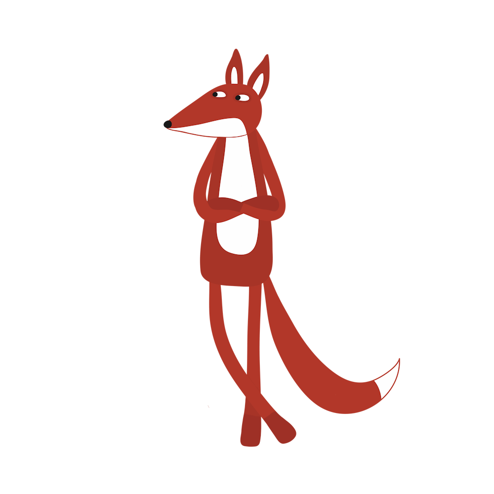 Sarcastic Red Fox Art Print by Nic Squirrell – Fy!